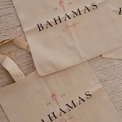 Pool and Social Club Palm Tree Bachelorette Totes Pool Party ...