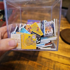 CUSTOM MINI BOOK Box: Mini Book Cube, Book Gift, Book Trinket, Keepsake ...