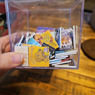 CUSTOM MINI BOOK Box: Mini Book Cube, Book Gift, Book Trinket, Keepsake ...