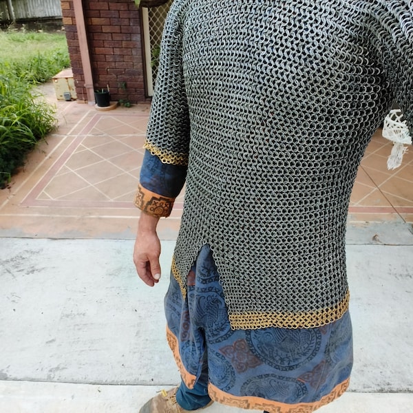 Aluminium Butted Chain Mail Hood / Coif | 10 Mm Chainmail Butted Hood ...