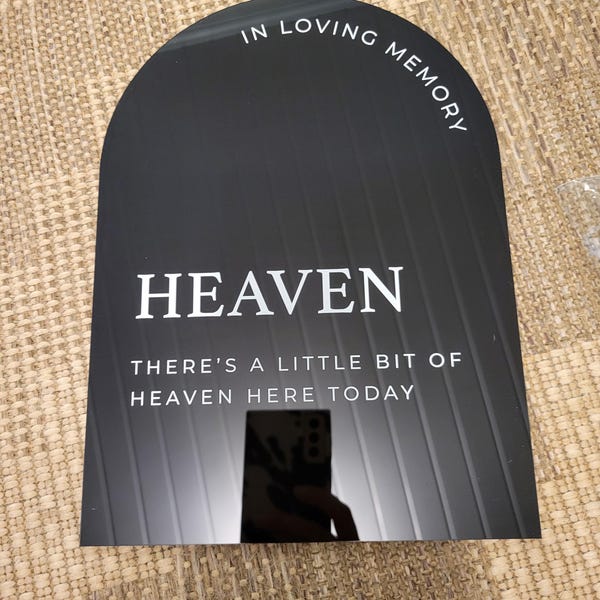 In Loving Memory Arch Wedding Family Memorial Sign, Wedding Table Top ...