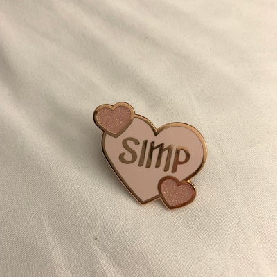 Simp Hard Enamel Pin Badge - Etsy