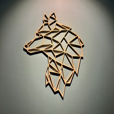 Geometric Deer Portrait DXF File for Laser and Plasma Cut Svg and Png Files for Prints Ai and ...