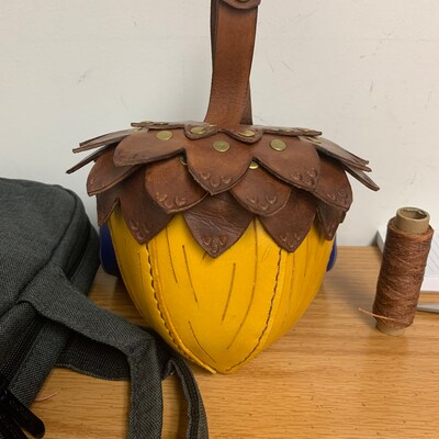 Digital Leather Acorn Bag PATTERN Nature Set - Etsy