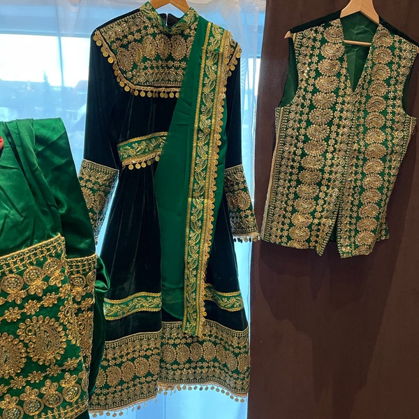 Afghan Dress for Women - Traditional Afghan Dress With Full Hand Made ...