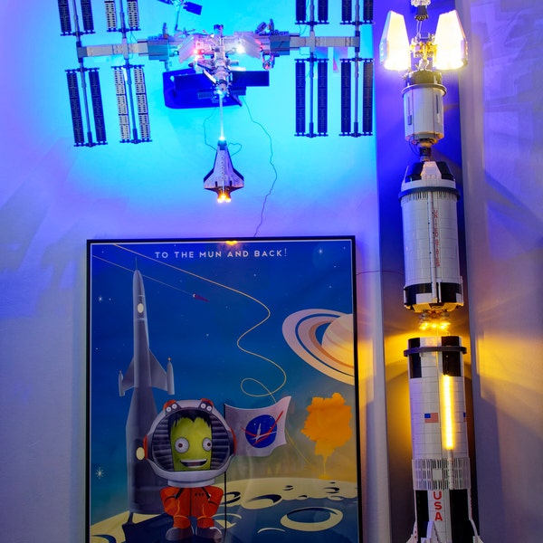 Wall Mounting Kit for Displaying Apollo Saturn V Rocket - Etsy