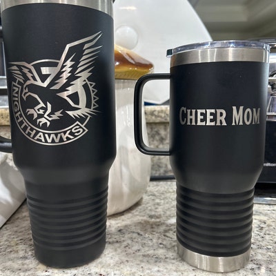 40 Oz Personalized Tumbler With Handle & Straw Travel Mug - Etsy