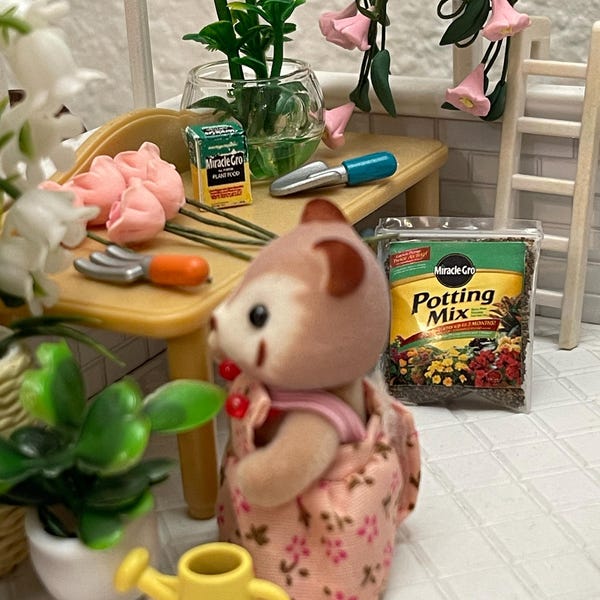 Dollhouse Gardening Soil I Dollhouse Vegetable Garden Essentials I ...