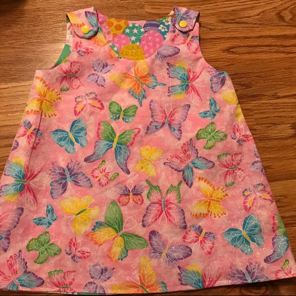 Baby and Girls Reversible Jumper Dress Pdf Sewing Pattern. Petal ...