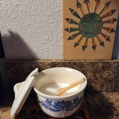 Small Wooden Salt Pig Spoon Handmade Reclaimed Oak 3 75mm Spice Incense ...