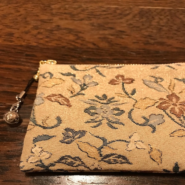 Saga Nishiki Box Pouch, Silver Thread Obi Bag, Obijime Handle Bag - Etsy