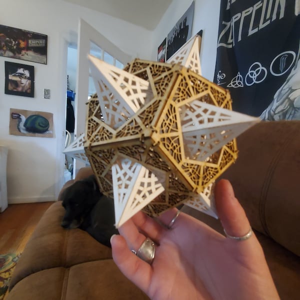 Sacred Geometry Model Kit, Makes One Star Orb Dodecahedron, Unique Gift ...