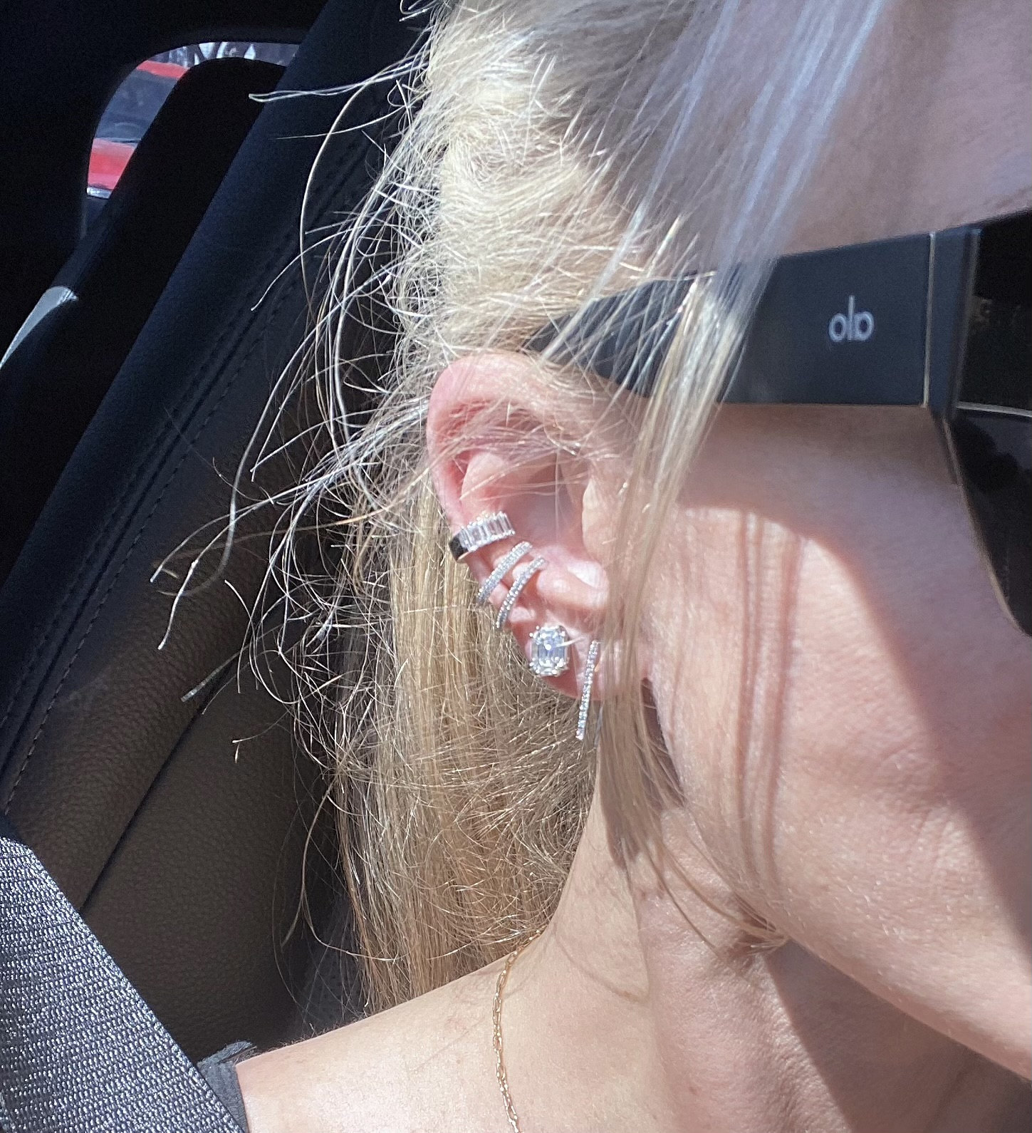 14k Gold Navel Diamond Belly Button Ring, Curved Floating Navel Ring ...