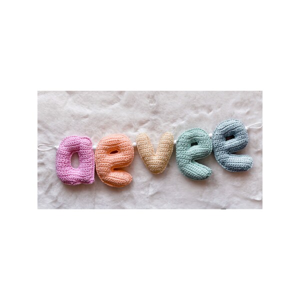 Crochet Pattern: Alphabet Lowercase Letters, Soft Letters, Play Letters ...