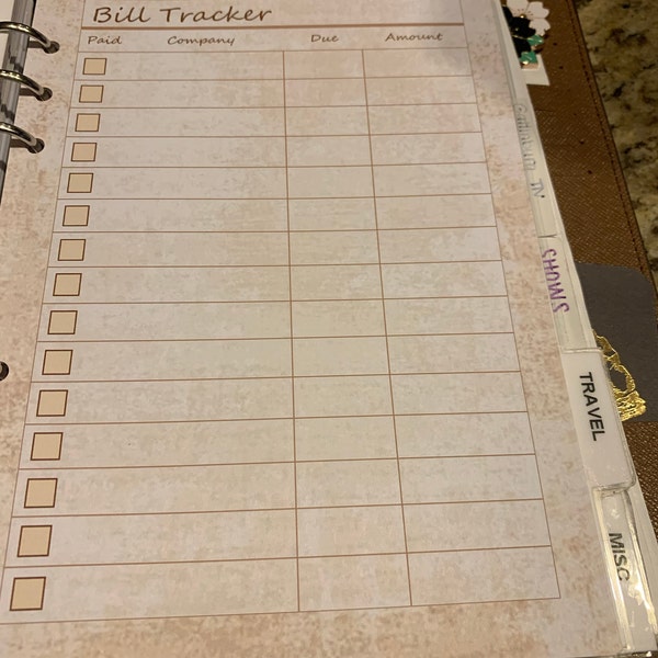 Printed Double Sided Notes Refill for Your Agenda GM MM PM, Personal ...