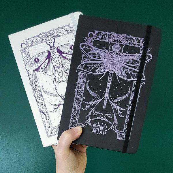 Cryptic Butterfly Black A5 Hard Cover Notebook - Etsy