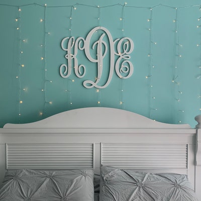 Wooden Monogram Wall Decor, PAINTED Monogram,all Sizes, Home Decor ...