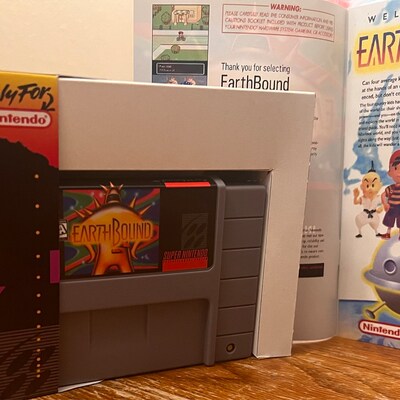 Earthbound SNES Box Manual & Tray NO GAME Included Earthbound Strategy ...