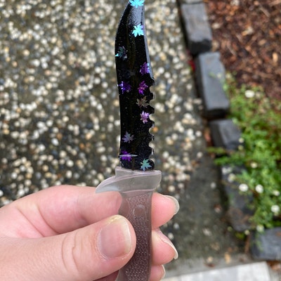 Custom Decorative Dried Pressed Flowers or Flower Petal Floral Dagger ...