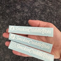 Custom Instagram Name Vinyl Decal Personalized IG Username Sticker ...