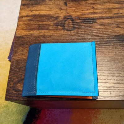 Mens Yellow Wallet, Mens Unique Minimalist Slim Leather Bifold Wallet ...