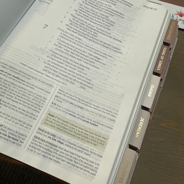 Bible Tabs for Women Gold Foil Bible Tabs Earth Tone Bible Stickers ...