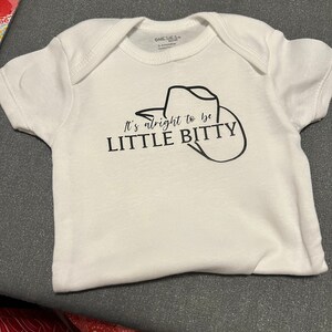 Its Alright to Be Little Bitty SVG, Country Baby Svg, Baby Onesie Svg, Western Baby Design Svg ...