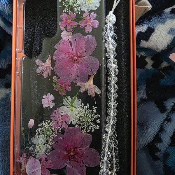 Pink Sakura Pressed Flower Phone Case for iPhone 17 Pro Max 16e 15 Pro ...