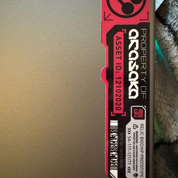 Cyberpunk 2077 Sticker: Arasaka ID, Relic Biochip Prototype - Etsy