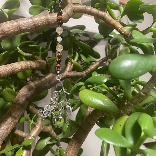 Cimaruta Italian Folk Magic Good Luck Charm w/ Column Beading: Pyrite ...