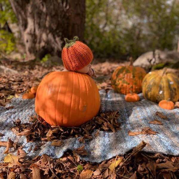 Pumpkin Hat | Crochet Pumpkin Hat | Halloween | Mommy and Me ...