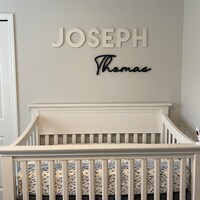 Nursery Name Sign, , Nursery Sign, Over Crib Sign, Nursery Letters ...