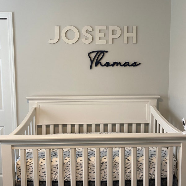 Nursery Name Sign, , Nursery Sign, Over Crib Sign, Nursery Letters ...