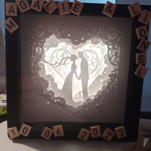 Moon Cats Paper Cut Light Box Template ,3D Shadow Box Svg, Light Box ...