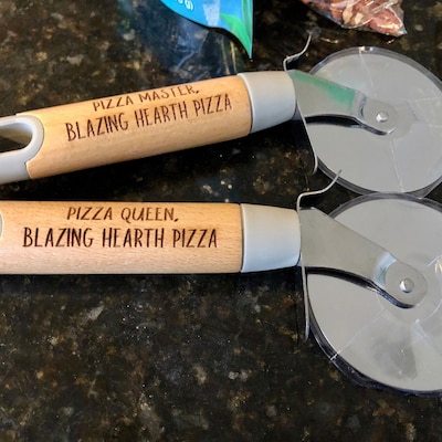 Custom Pizza Cutter Engraved Pizza Slicer Tomato Pie Lover Gift Kitchen ...