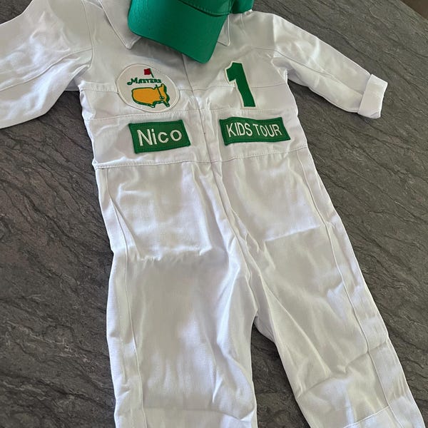 Personalized Golf Shorts-long Caddy Outfit for Kids*toddler Golf White ...