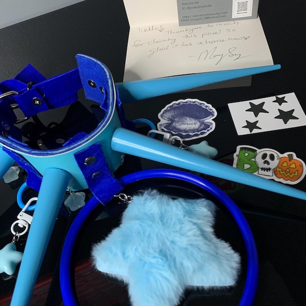 Yellow Jester Leather Clown Choker Neck Piece With Ruffles and Bells ...