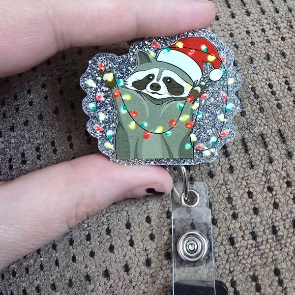 Too Much Panic Not Enough Disco Badge Reel Funny Badge Reel Badge Clip Badge Pull Coworker Gift ...