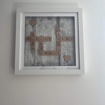 Personalised Family Tree Scrabble Picture Frames - Etsy