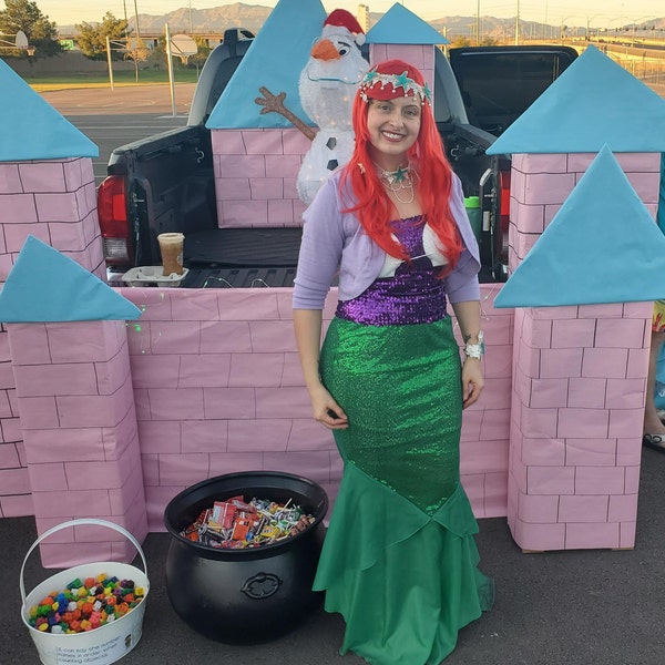 SHELL BRA Costume Clam Luau Mermaid Bikini Top Plastic Laby Gags Sea ...