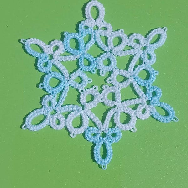 Frost Easy Snowflake Tatting Pattern - Etsy
