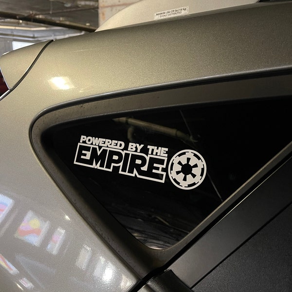 Powered by Dark Side Star Wars Decal Window Sticker Darkside - Etsy
