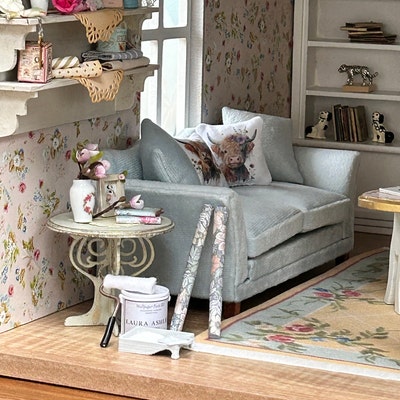 1:24 Miniature Dollhouse Half Inch Book Shelf Furniture Ikea Flisat ...