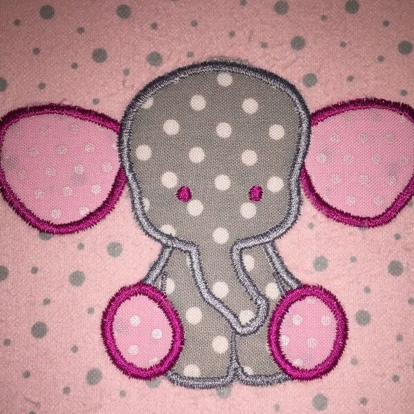 Elephant Applique, Elephant Design, Elephant Embroidery, Cute Elephant ...