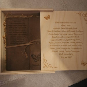 Handwriting Engraved Into This Custom Engraved Wooden Box - Etsy