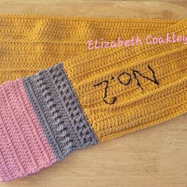 Pencil Scarf Crochet PDF Pattern - Etsy
