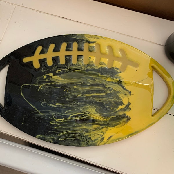 Football Shape Cutout - Football Silhouette - Wood Football Laser Cut ...