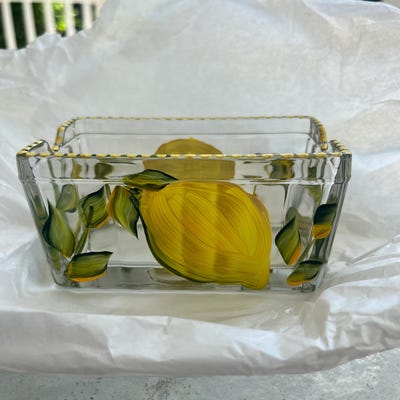 Lemonade Glass Pitcher Set , Summer Wedding Gift, Step Mom Gift ...