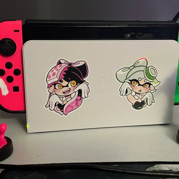SPLATOON Squid Sisters off the Hook Callie Marie Pearl Marina Vinyl Stickers | Waterproof ...