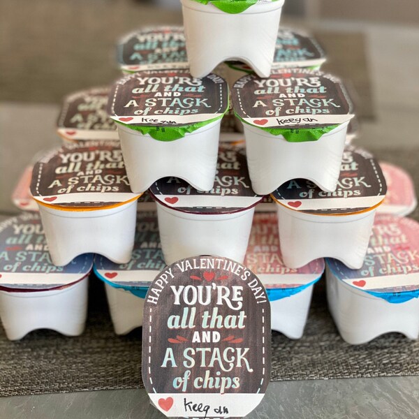 INSTANT DOWNLOAD Printable Chips Pringles Valentines You're All That ...